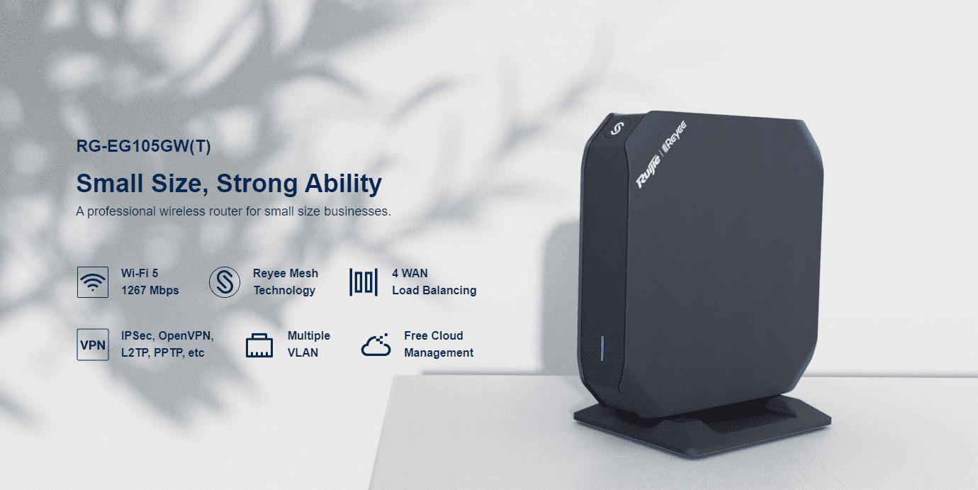 Ruijie Reyee RG-EG105GW(T), Wi-Fi 5 1267Mbps Wireless All-in-One ...